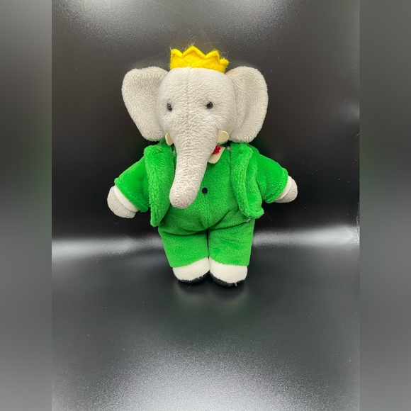 Gund | Toys | Vintage 988 Gund Babar The Elephant Plush Toy | Poshmark